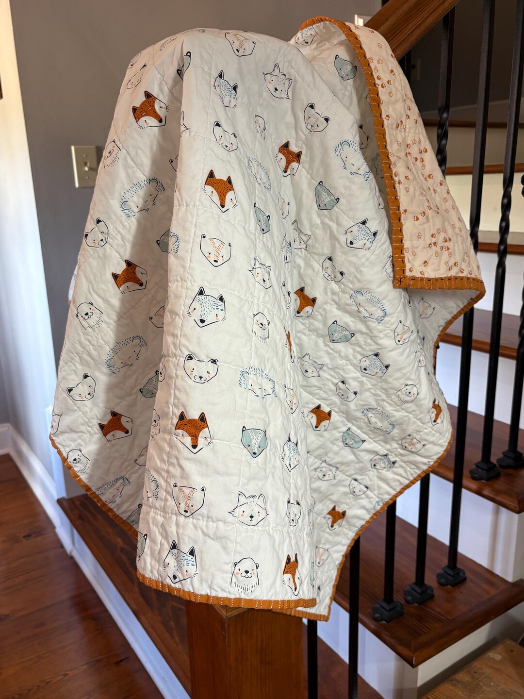 Baby Whole Cloth Quilt. 100% Cotton, Unbleached Batting, Pre-washed ...