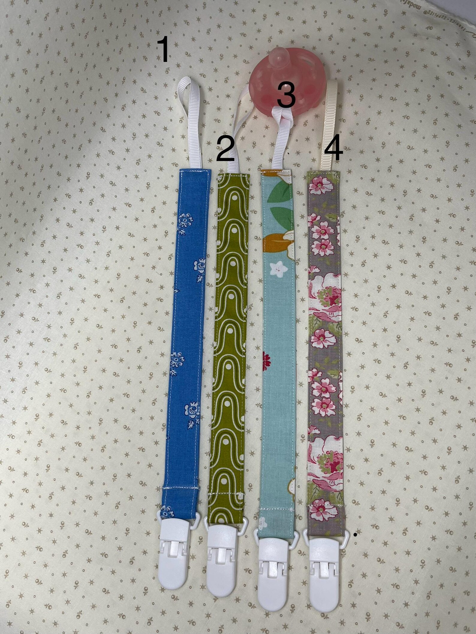 Pacifier Clips, Clip-on (pacifier Not Included), Baby - Etsy