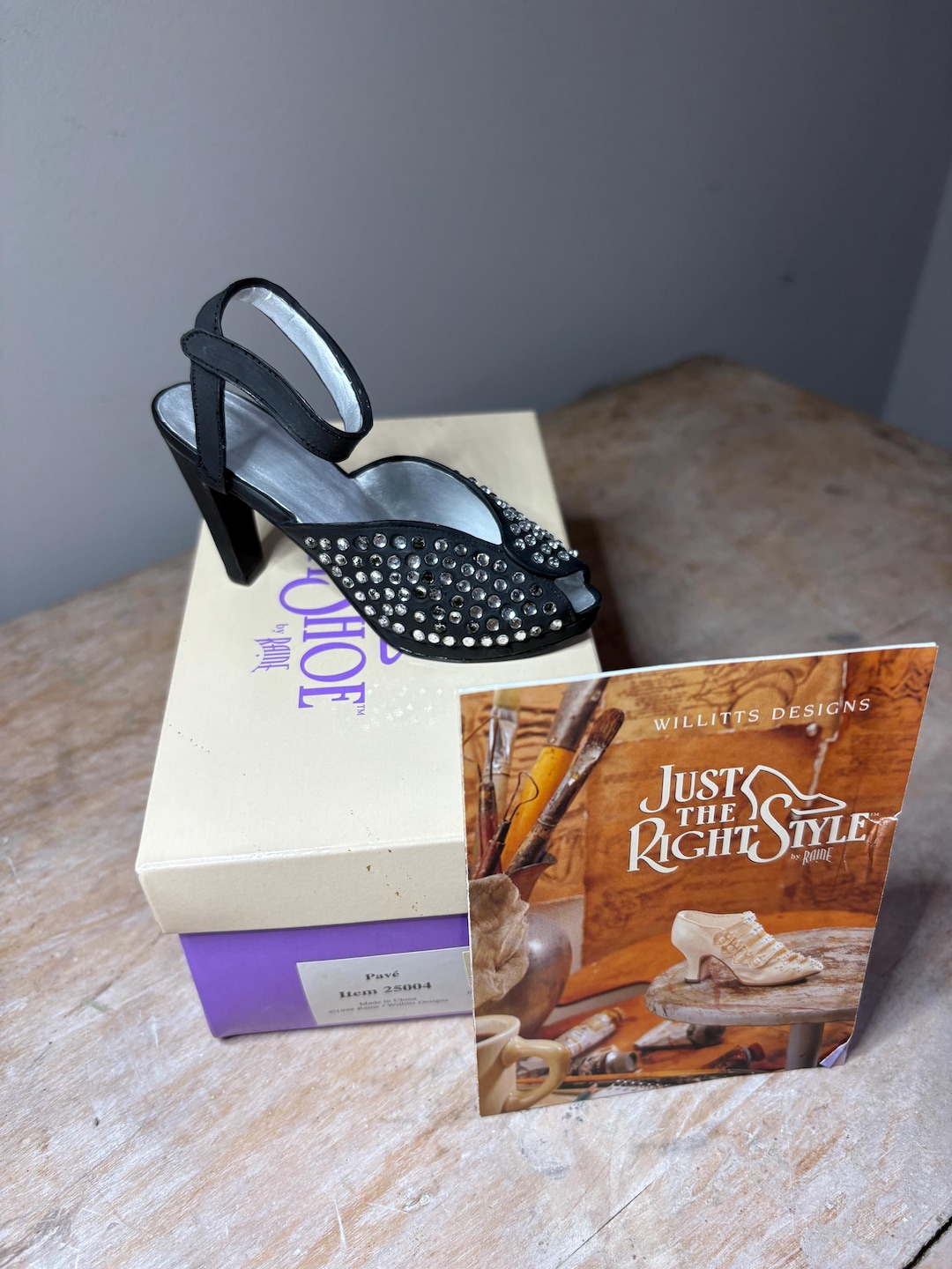 Pave' Item #25004 Vintage Just the Right Shoe by Raine Collectible ...