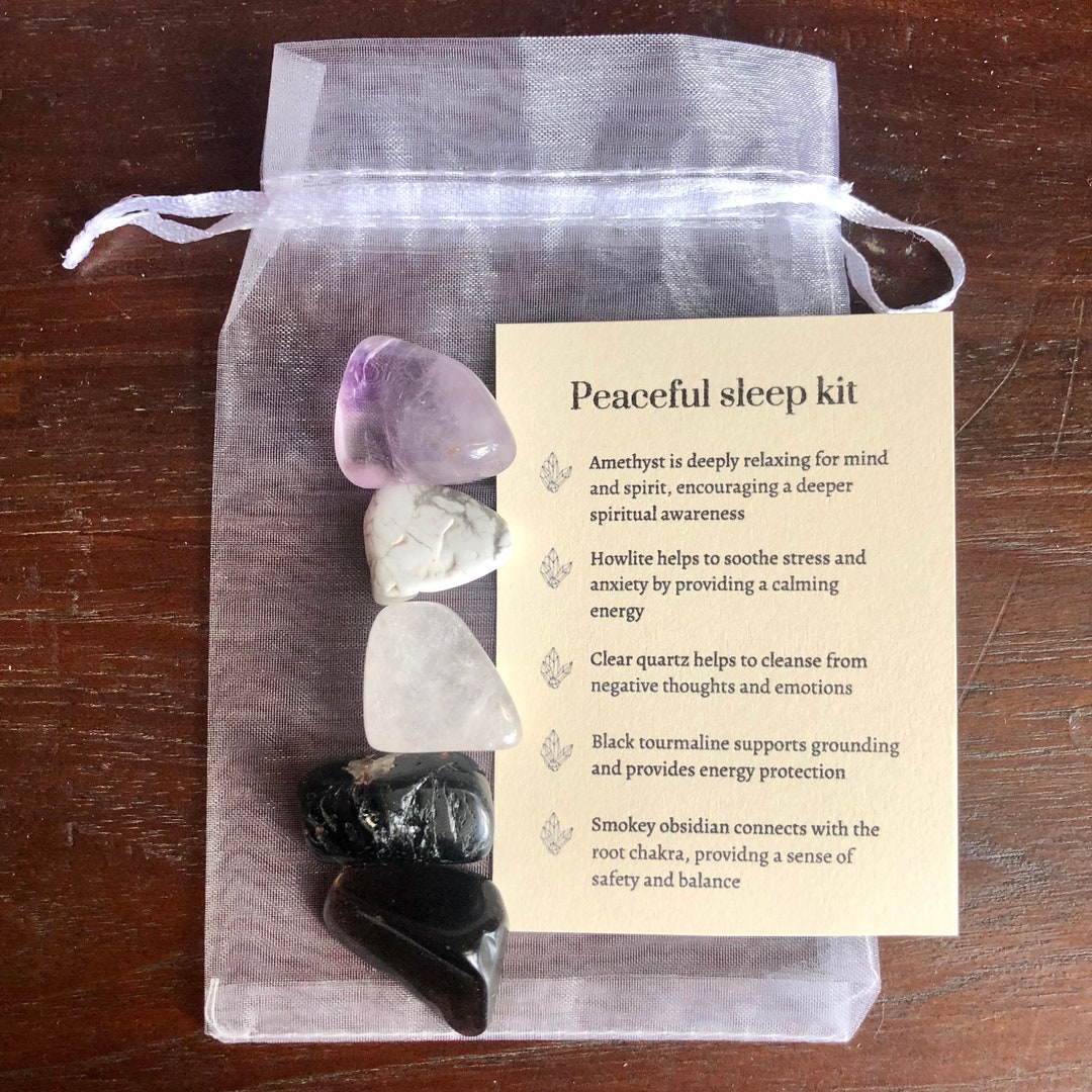 Crystals for Peaceful Sleep | Crystal Kit Gift Set | Crystal Healing - Etsy