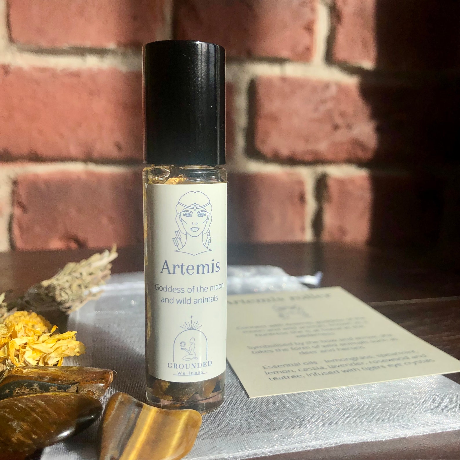 Artemis Goddess Ritual Roller | Greek Mythology Essential Oil Crystal ...