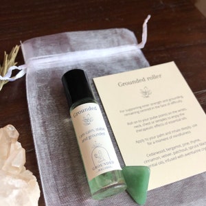 Grounded Essential Oil Roller | Natural Perfume | Crystal Healing | Self Care | Well Being - Etsy UK