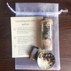 Spell Kit Grounding and Calm Spell Jar Witch Craft Pagan Manifestation ...