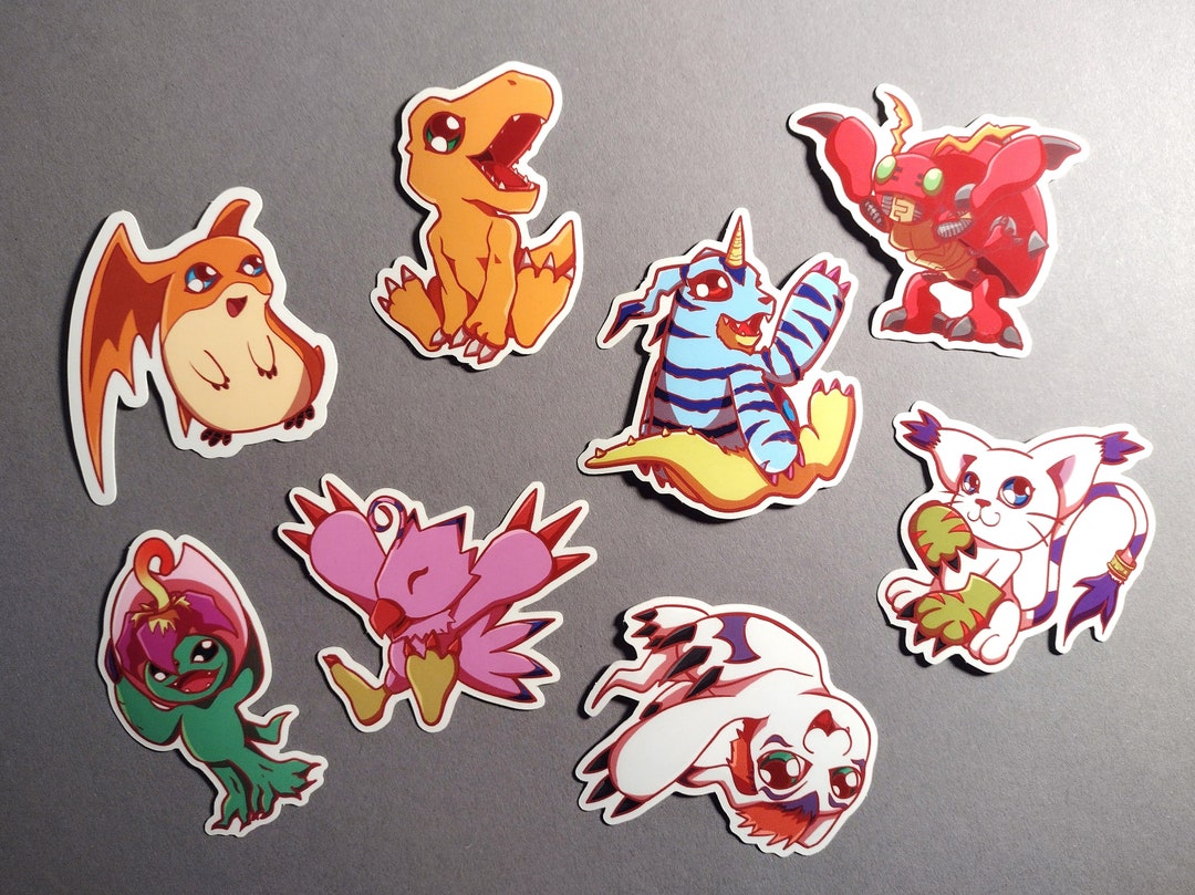 Digimon Adventure Sticker Set - Etsy