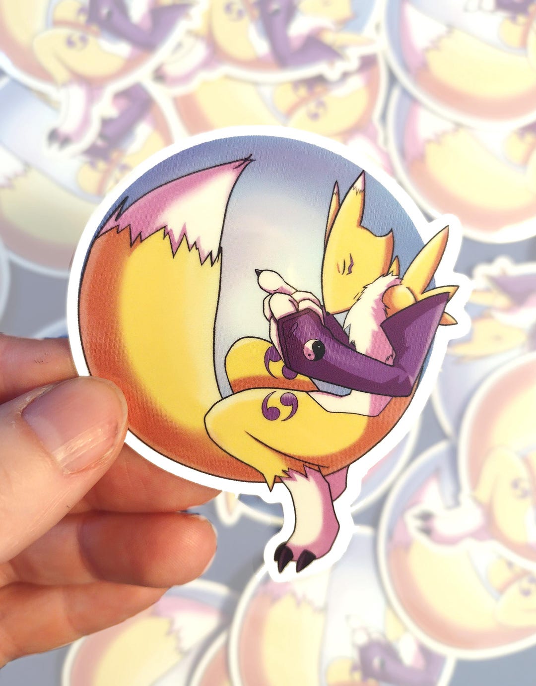 Renamon Stickers (digimon Tamers) - Etsy
