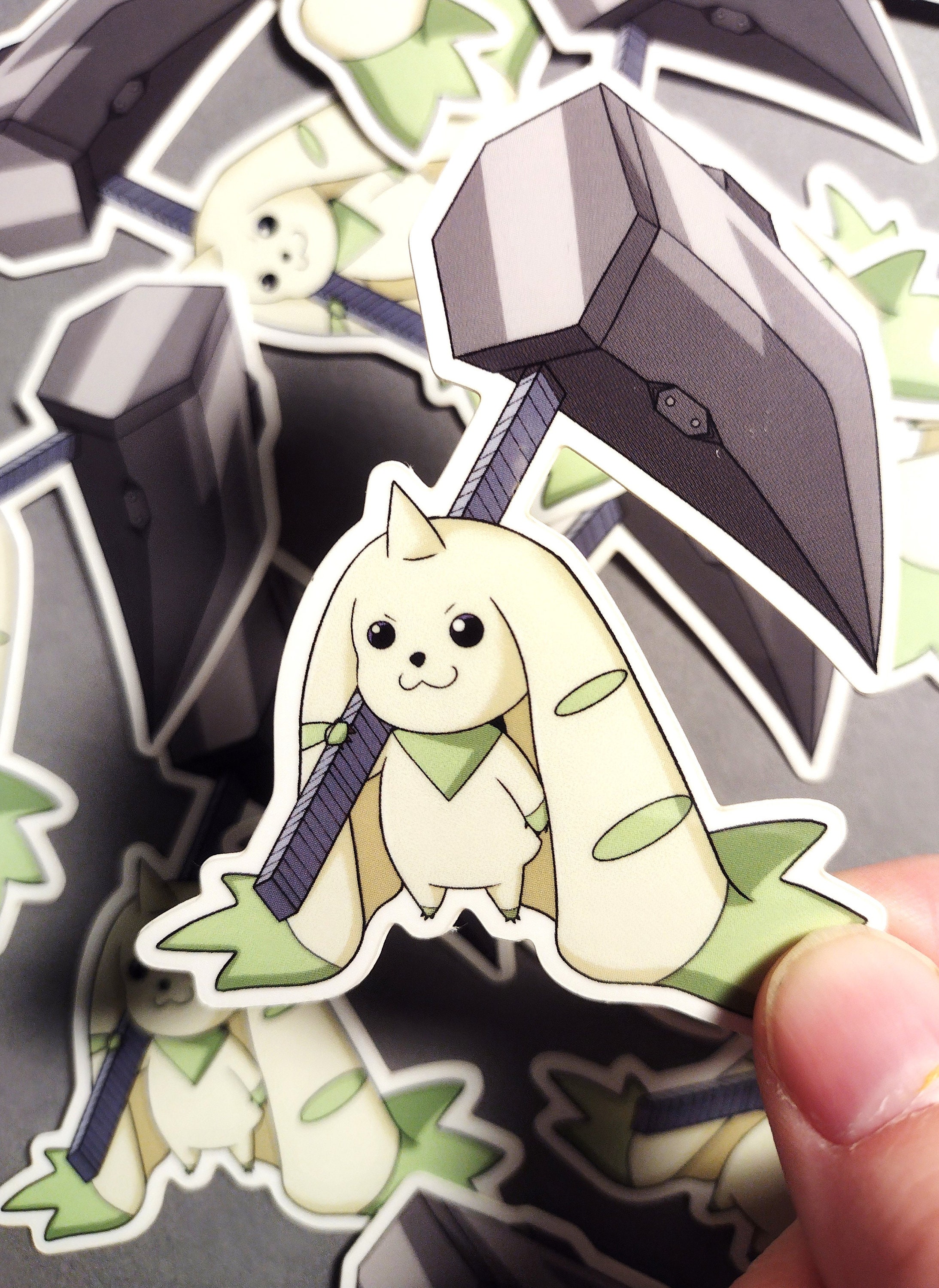 Terriermon hammertime Sticker digimon Tamers - Etsy