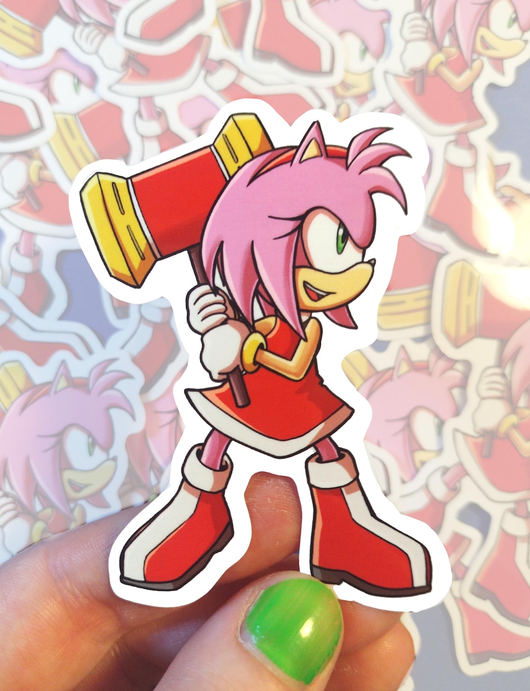 Sonic the Hedgehog Sticker: Amy Rose - Etsy