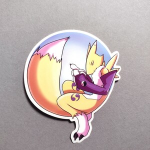 Renamon Sticker digimon Tamers - Etsy