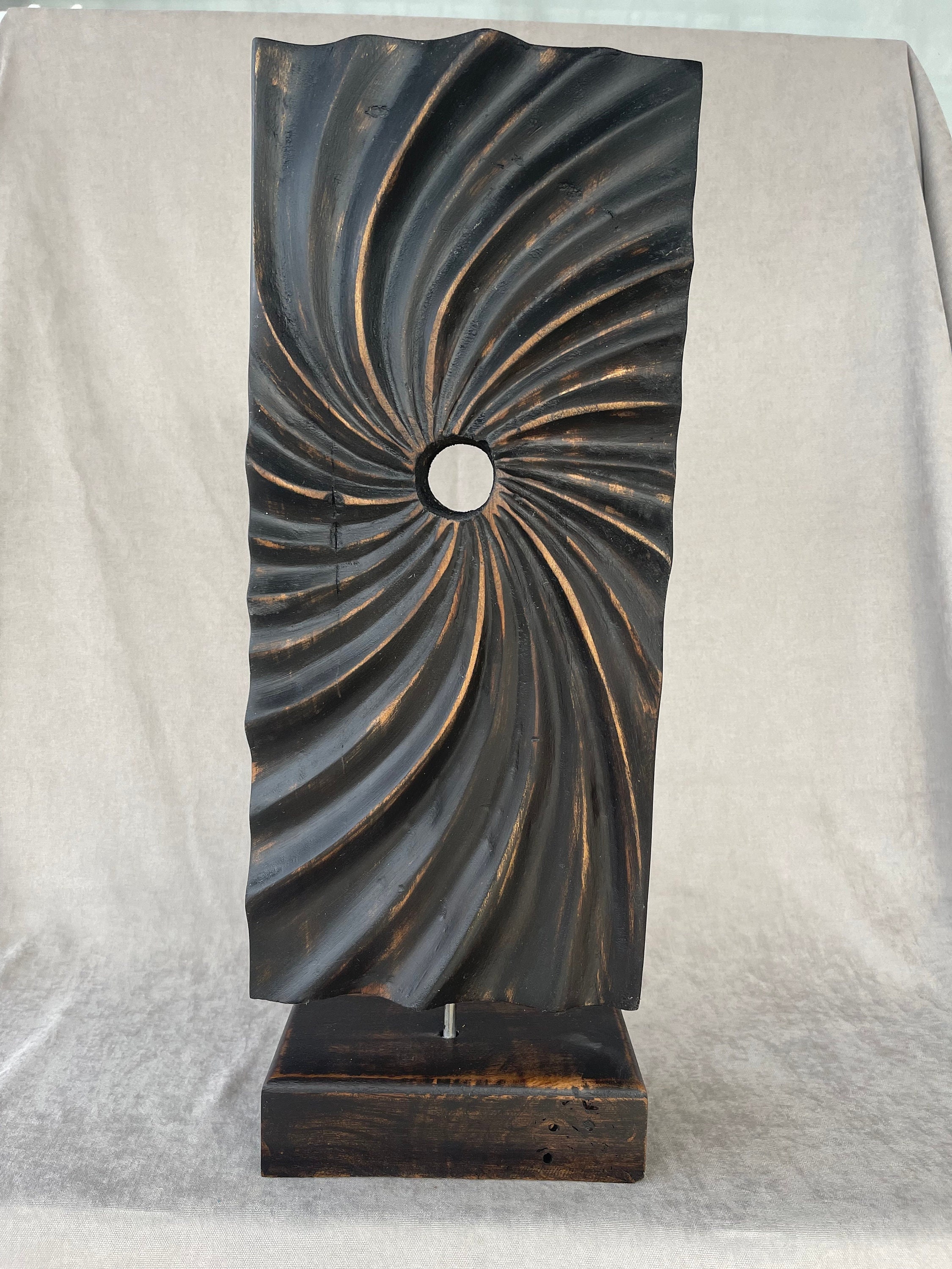 Wood Weird Sculpture Tabletop Decor, Abstract Wood Sculpture, Weird ...