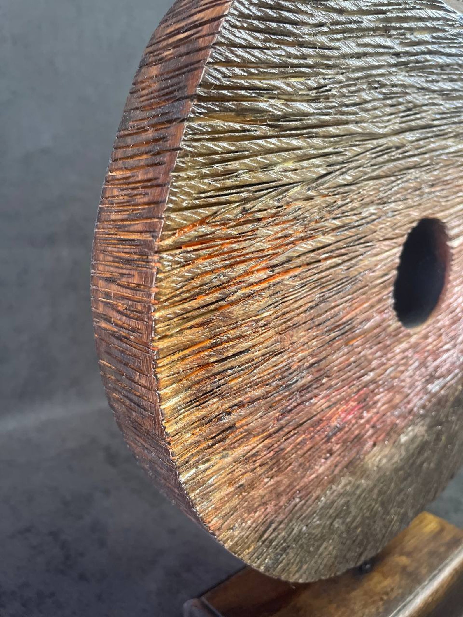 Abstract Art Wooden Sculpture , Sculpture in the Round, Shelf Decor ...