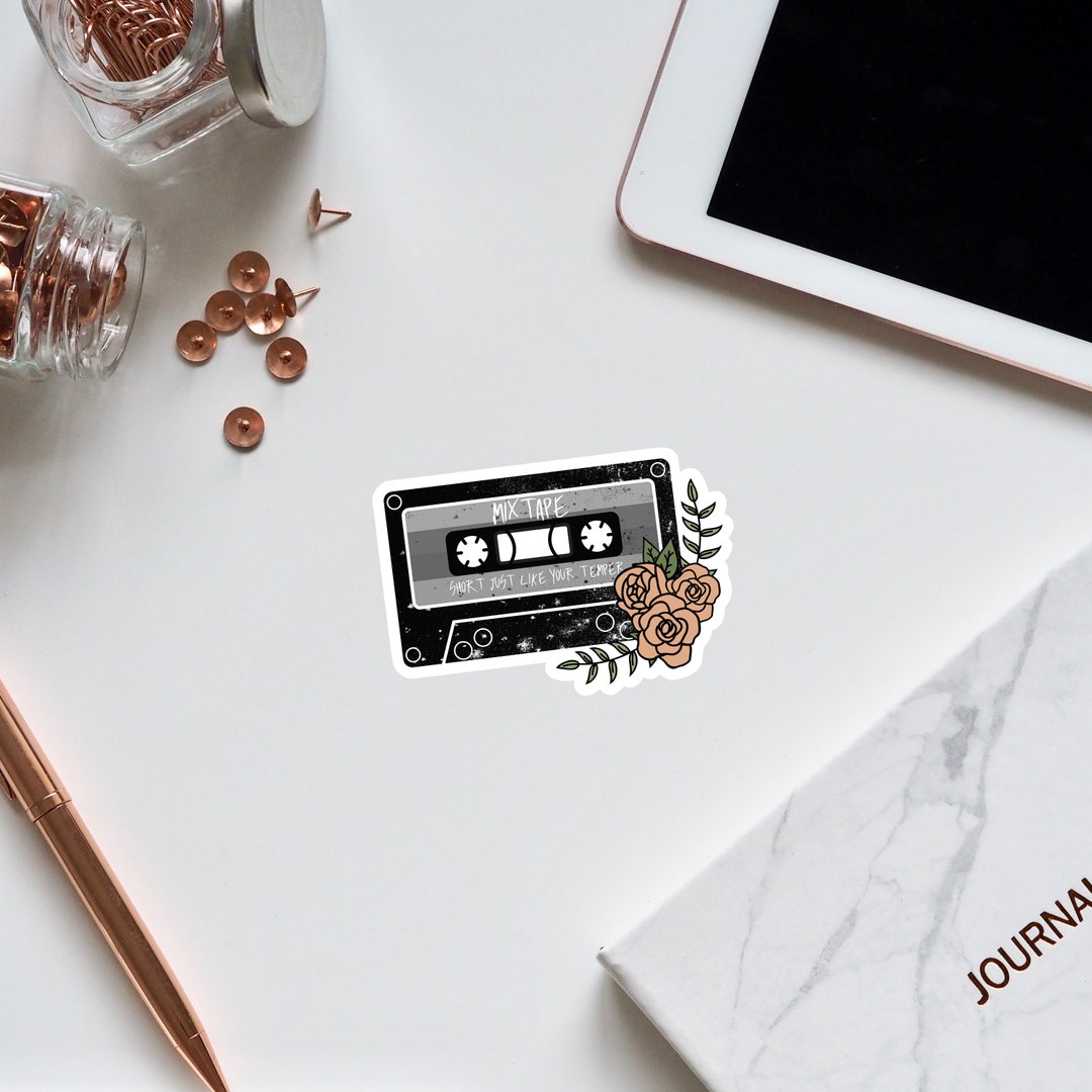 Brand New Band Mixtape Vinyl Sticker, Short Just Like Your Temper ...