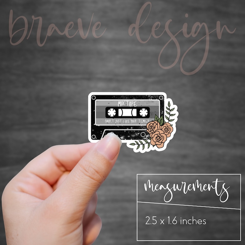 Brand New Band Mixtape Vinyl Sticker Short Just Like Your - Etsy