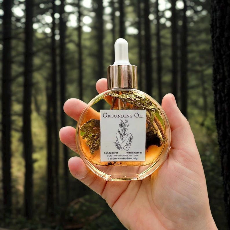 Grounding Oil | Patchouli Cedarwood Anointing Oil | Witchcraft Ritual ...