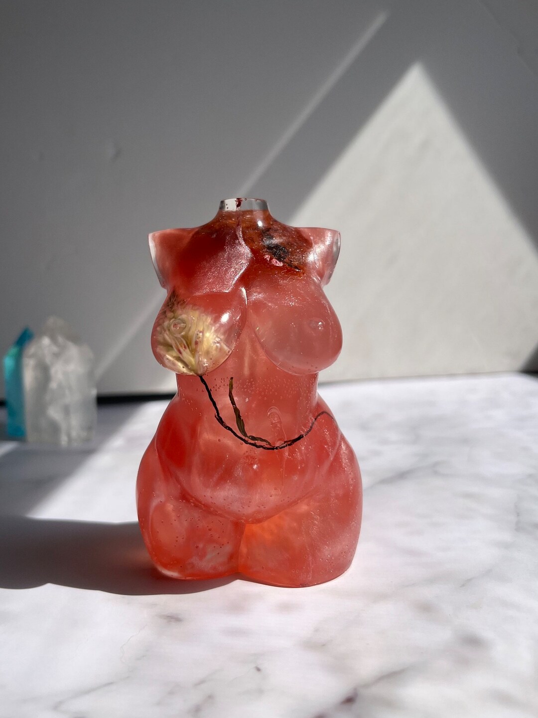 Pink Resin Goddess Statue plus Size Sculpture Female Form - Etsy