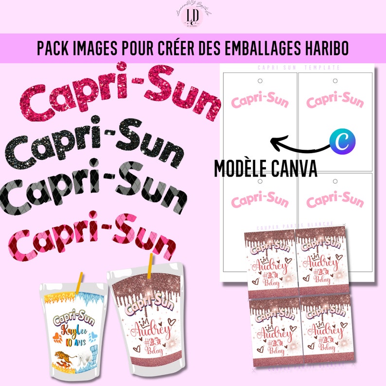 Capri Sun Personnalisé Pack Logo Pour Personnaliser - Etsy