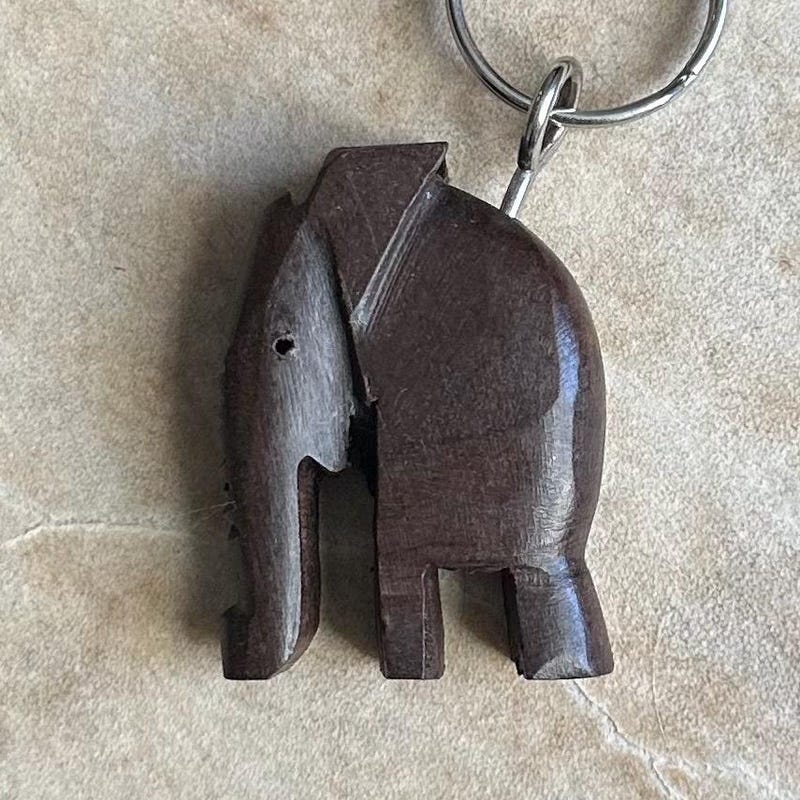 Carved African Keychain - Etsy