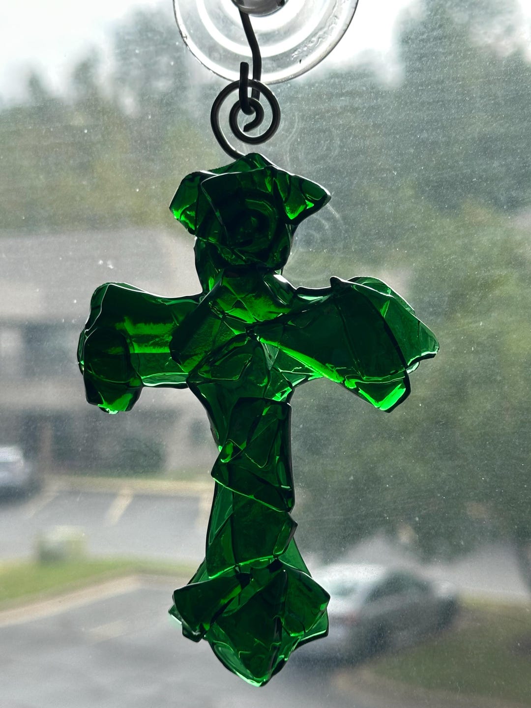 Reborn Glass: Fused Glass Cross, 3.5 X 5” - Etsy