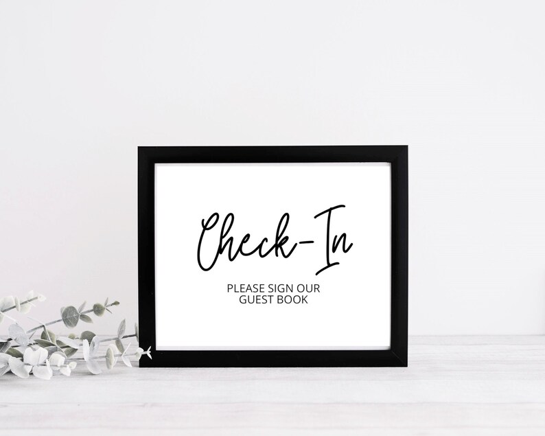 Funny Print Minimalist Print Sign The Guest Book Print Printable Sign ...