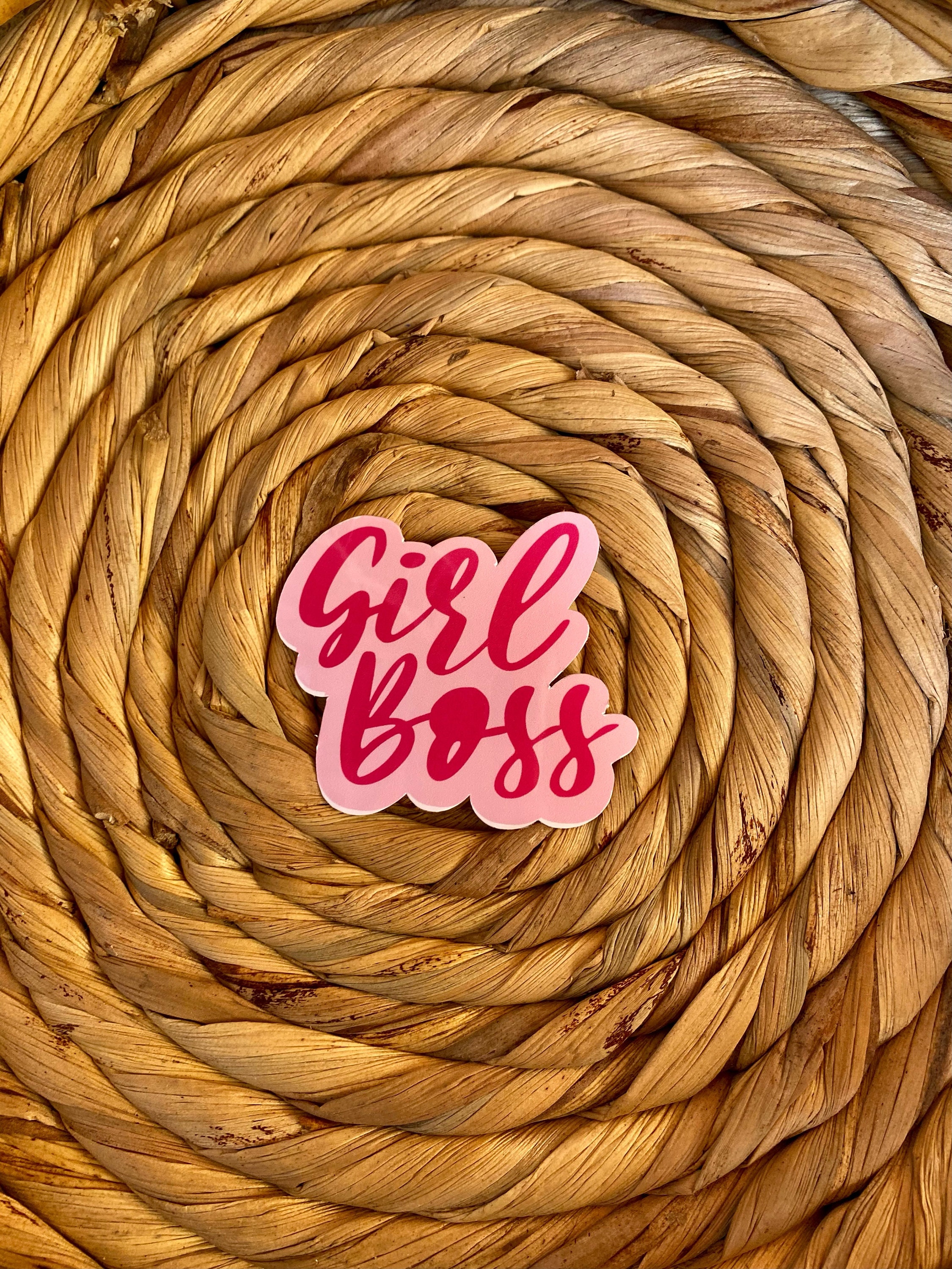 Girl Boss Sticker Pink Girl Boss Sticker Pink Sticker - Etsy