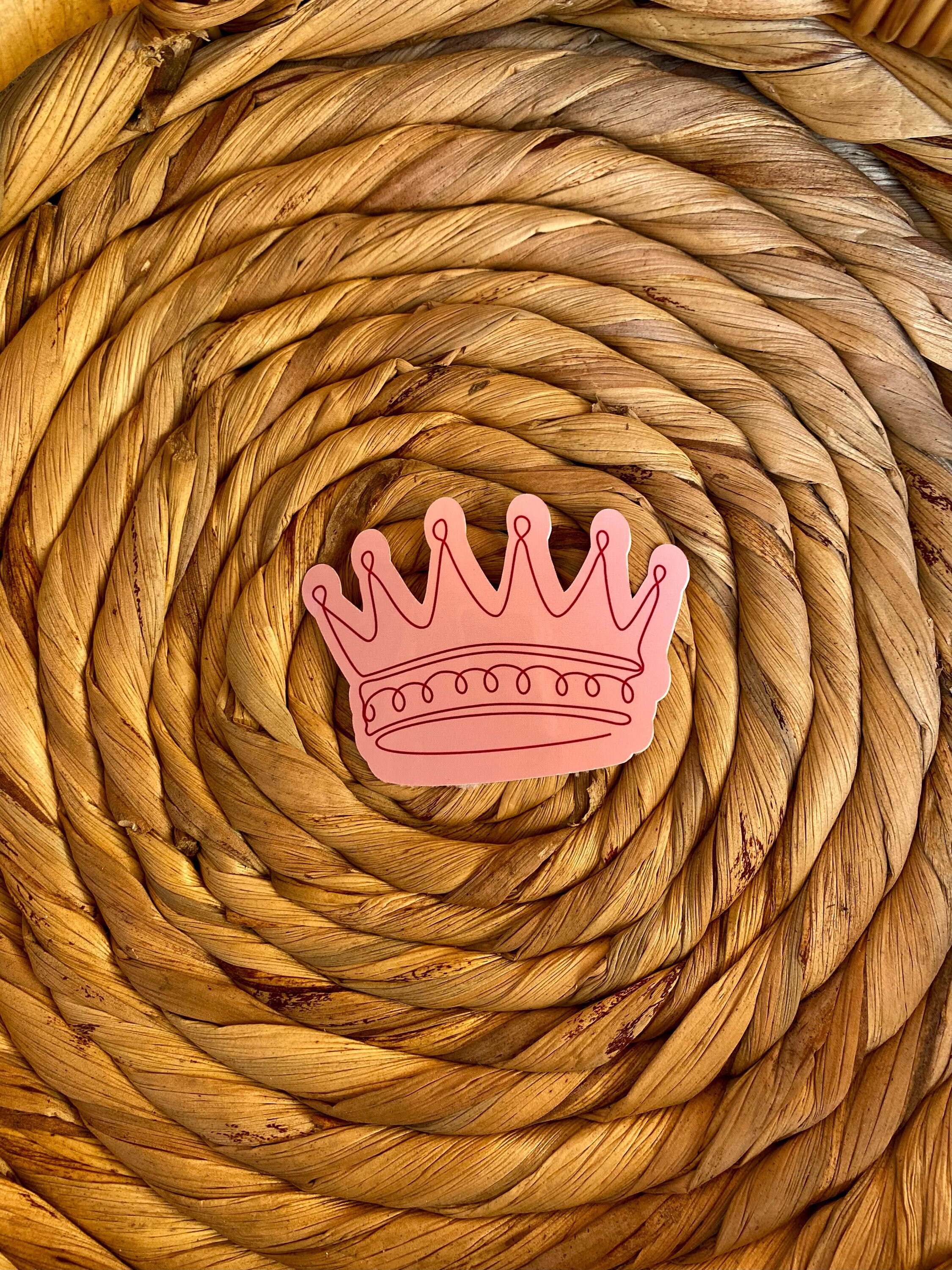 Pink Crown Sticker | Princess Crown Sticker | Princess Sticker - Etsy