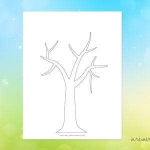 Cherry Blossom Tree Craft, Spring Craft for Kids, Spring Cut and Paste ...