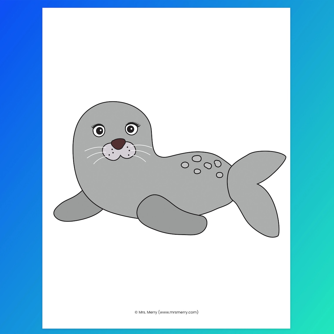 Make a Seal Craft | Seal Printable Activity for Kids - Etsy