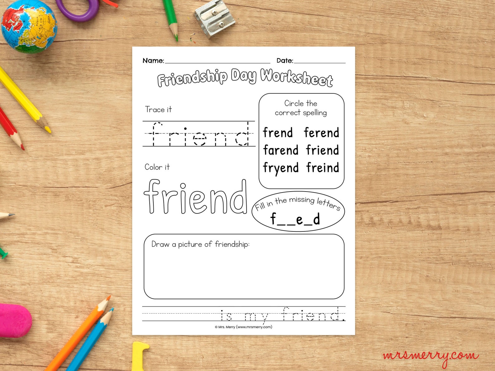 Kindergarten Friendship Skills Bundle | Friendship Worksheets ...