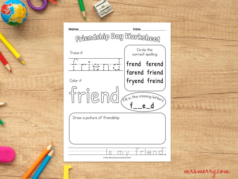 Kindergarten Friendship Skills Bundle | Friendship Worksheets ...