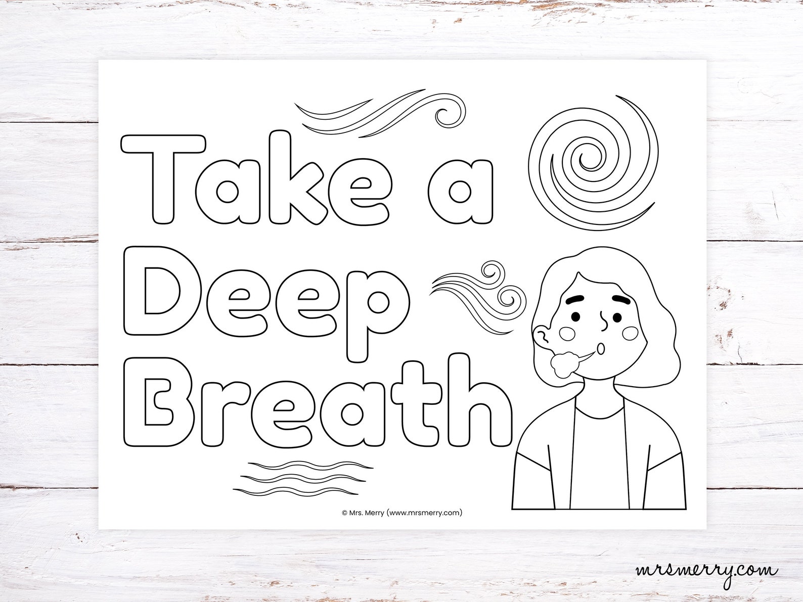 Emotions, Calming Coloring, Printable Coloring Sheets, Instant Download ...