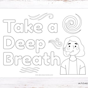 Emotions, Calming Coloring, Printable Coloring Sheets, Instant Download ...
