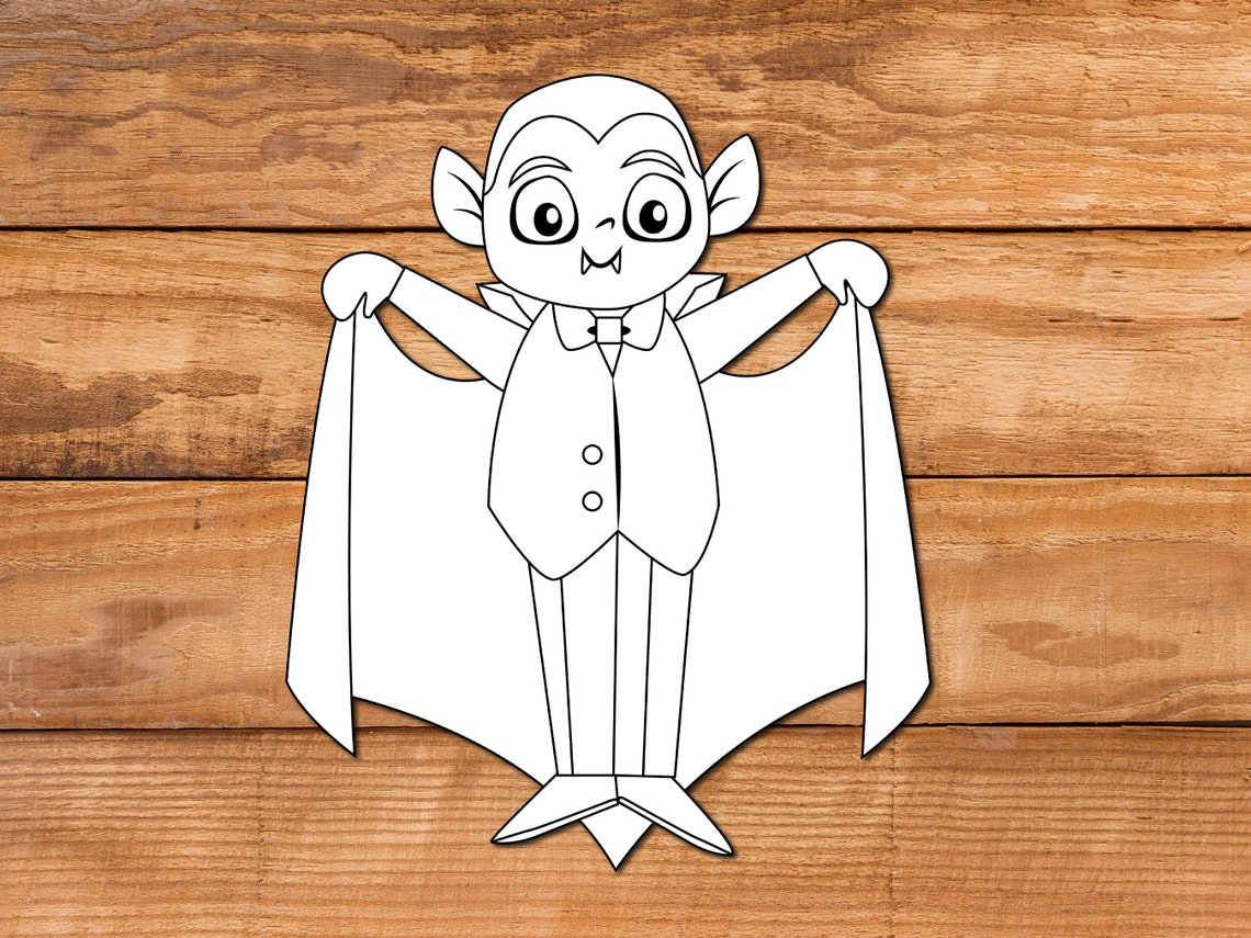 Builld a Dracula Craft | Vampire Template | Printable Halloween Craft ...