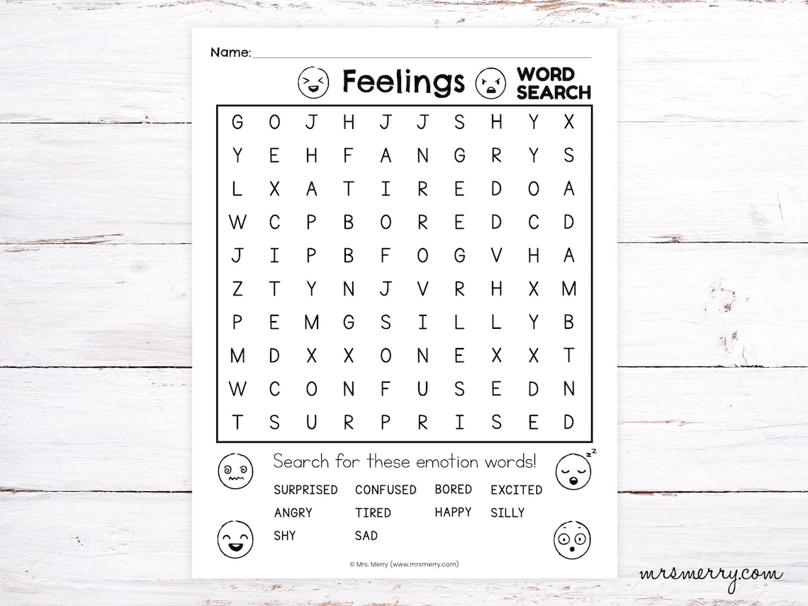 Feelings and Emotions Worksheets, Feelings Thermometer, Emotions ...