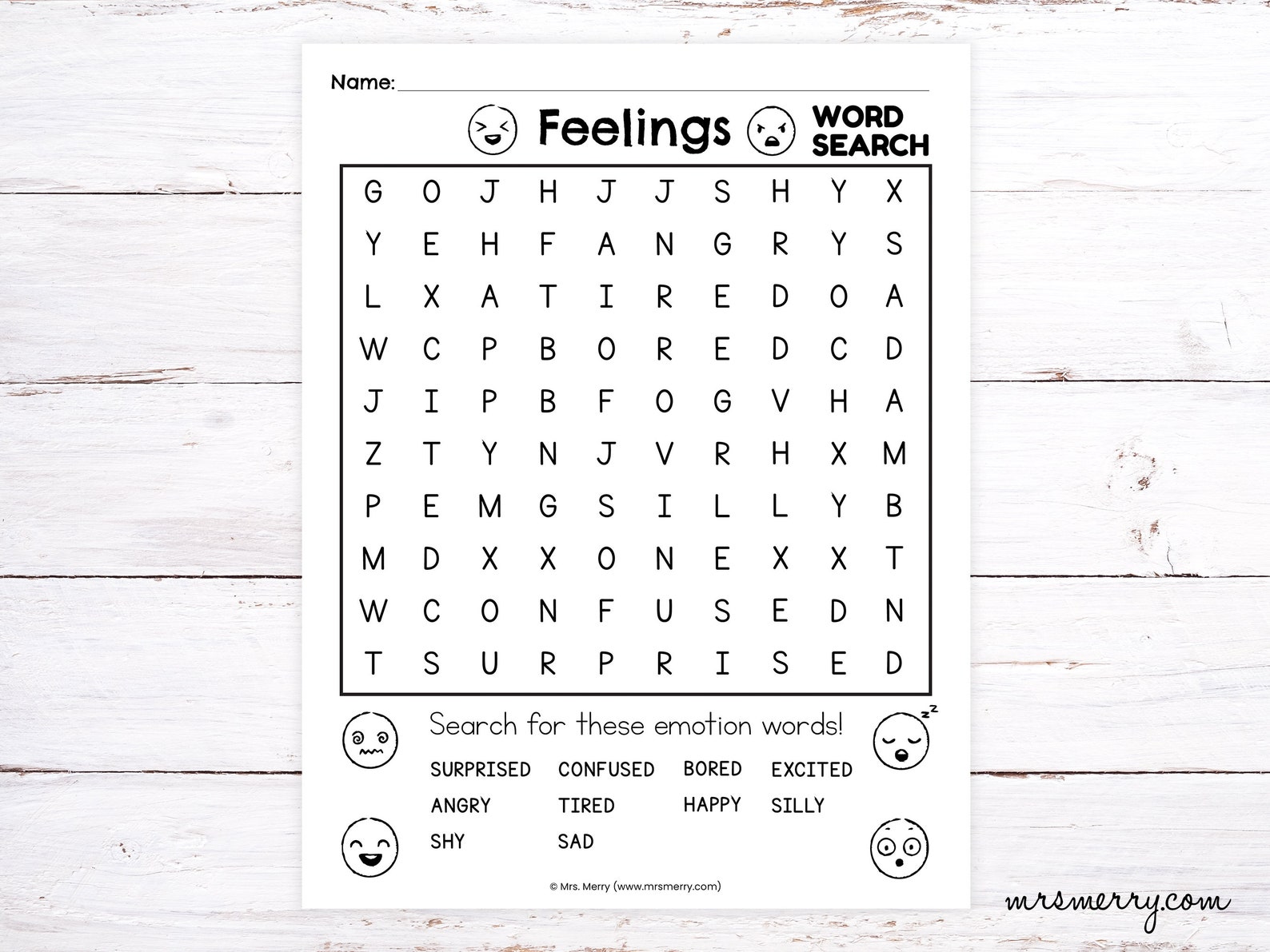 Feelings and Emotions Worksheets, Feelings Thermometer, Emotions ...