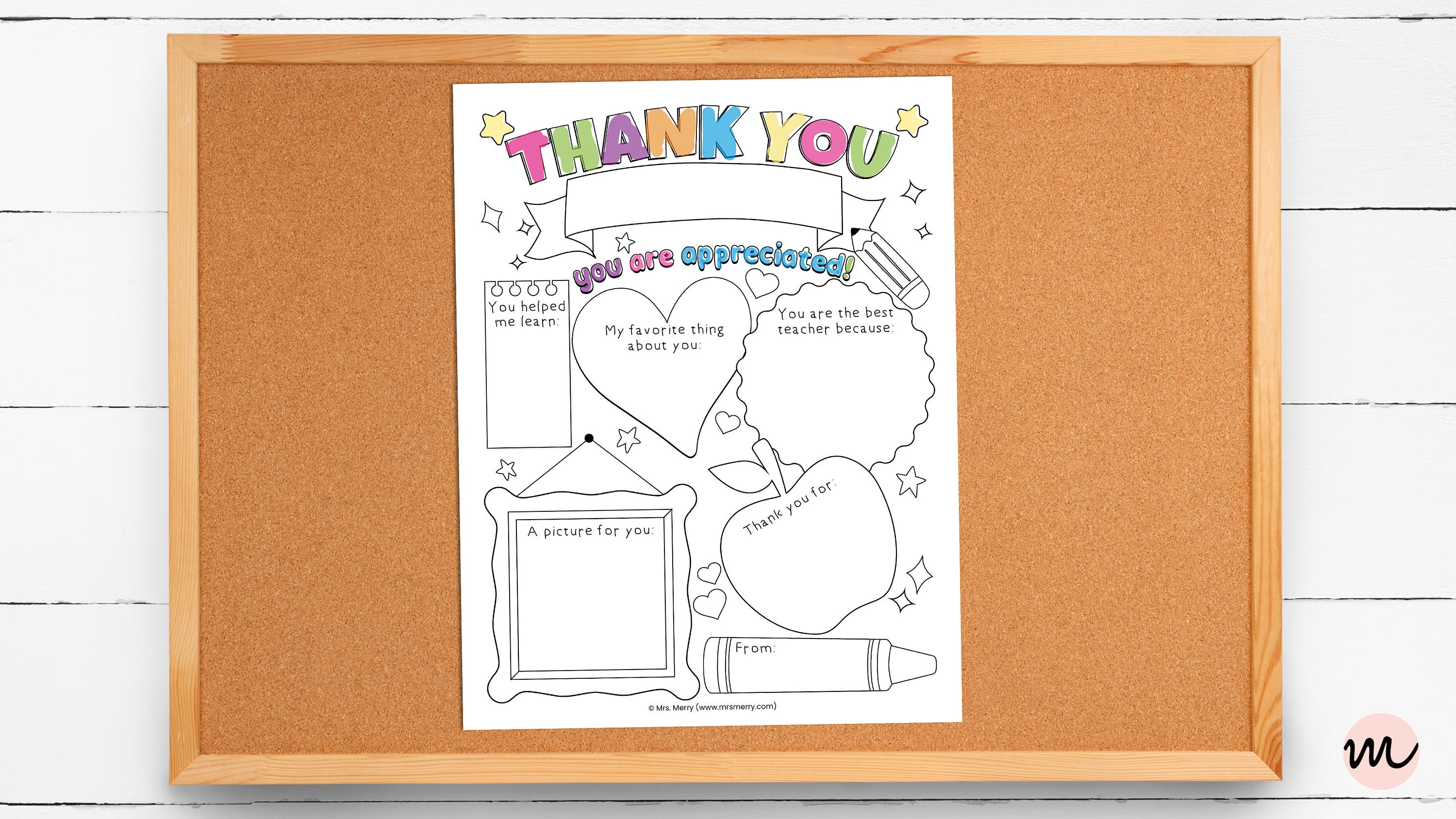 Teacher Appreciation Printable, Teacher Appreciation Gift, End of Year ...