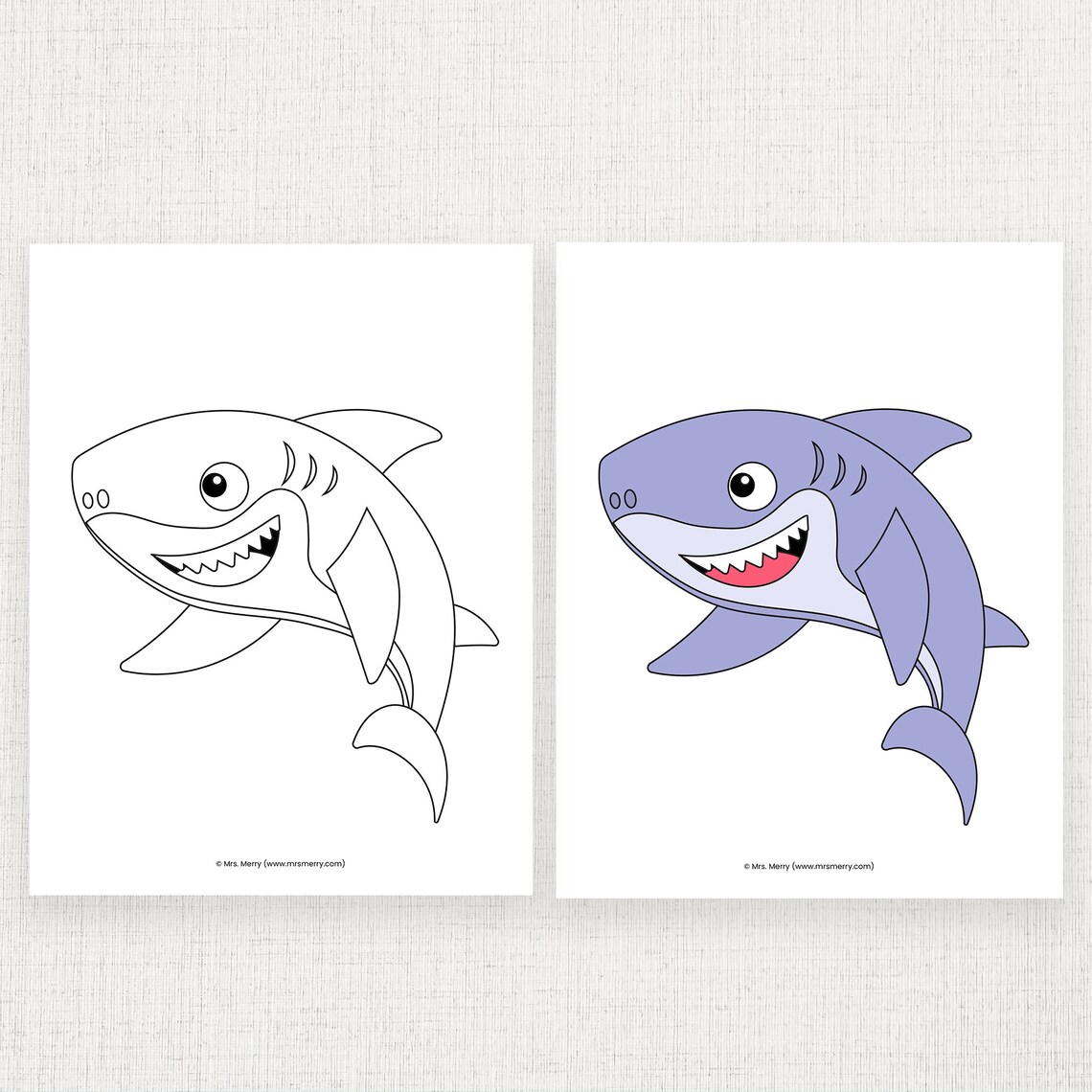 Make a Shark Kids Craft | Shark Activity for Kids Printable - Etsy