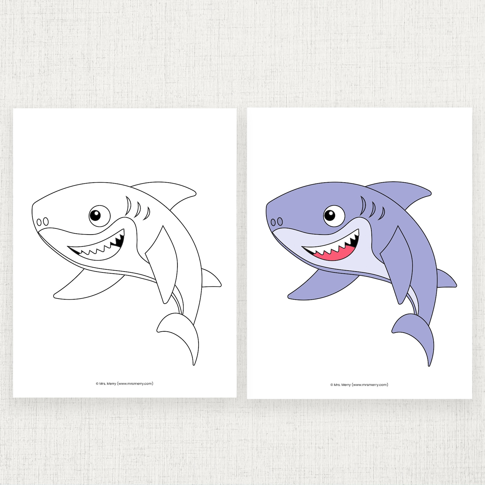 Make a Shark Kids Craft | Shark Activity for Kids Printable - Etsy
