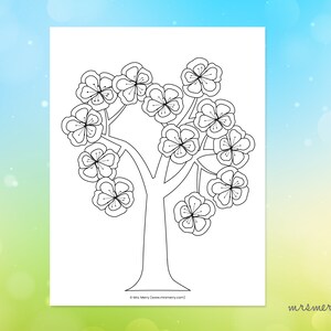 Cherry Blossom Tree Craft, Spring Craft for Kids, Spring Cut and Paste ...