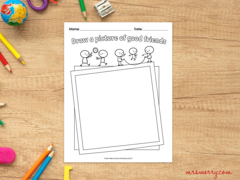 Kindergarten Friendship Skills Bundle | Friendship Worksheets ...