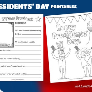 Presidents' Day Worksheets | Presidents' Day Activities for Kids ...