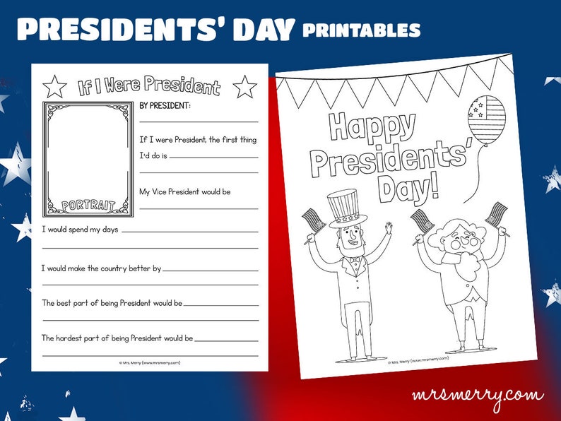 Presidents' Day Worksheets | Presidents' Day Activities for Kids ...