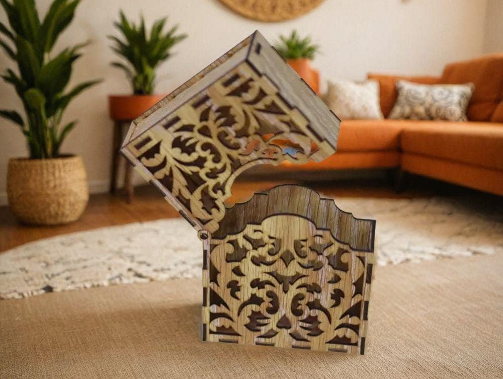 Decorative Gift Box Laser Cut Files, Jewelry Box With Lid, Vector Files ...