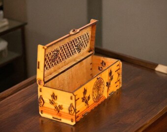 Decorative Gift Box Laser Cut Files, Jewelry Box With Lid, Vector Files ...