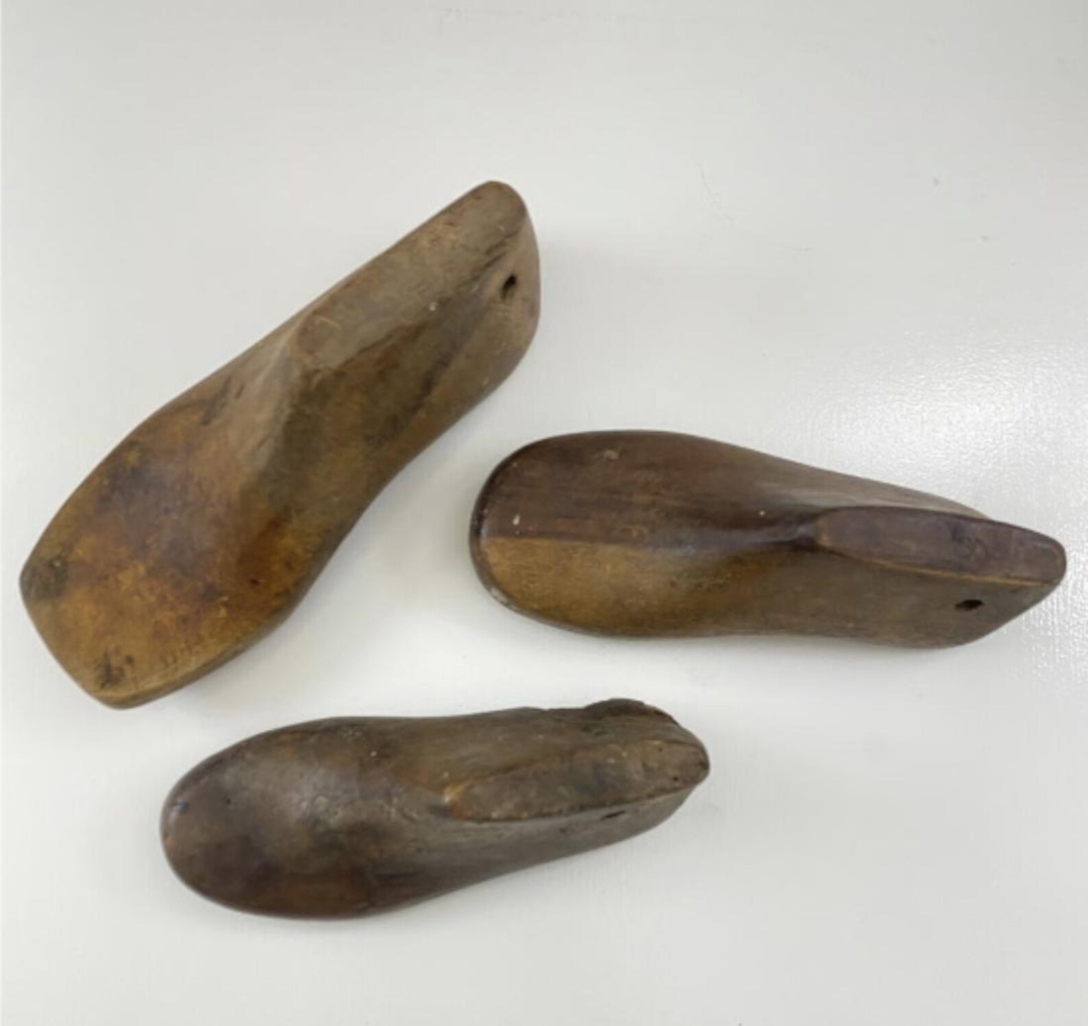 Vintage Antique Wooden Shoe Forms Rustic Shoe Mold Kids Size Industrial ...