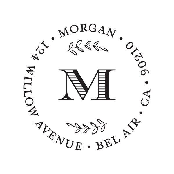 Monogram Address - Etsy