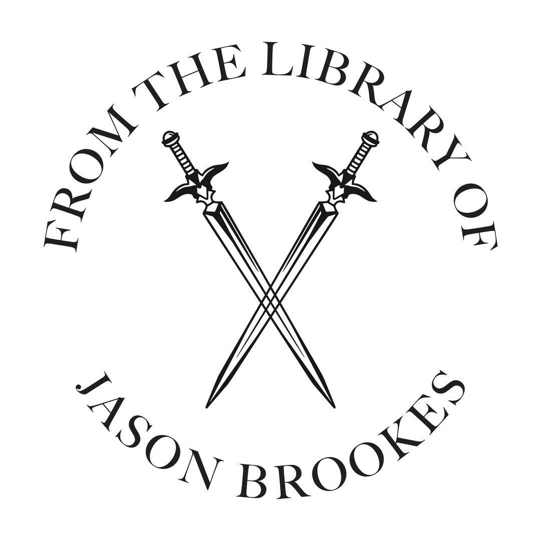 Custom Book Embosser - Crossed Swords, Personalized Library Stamp - Etsy