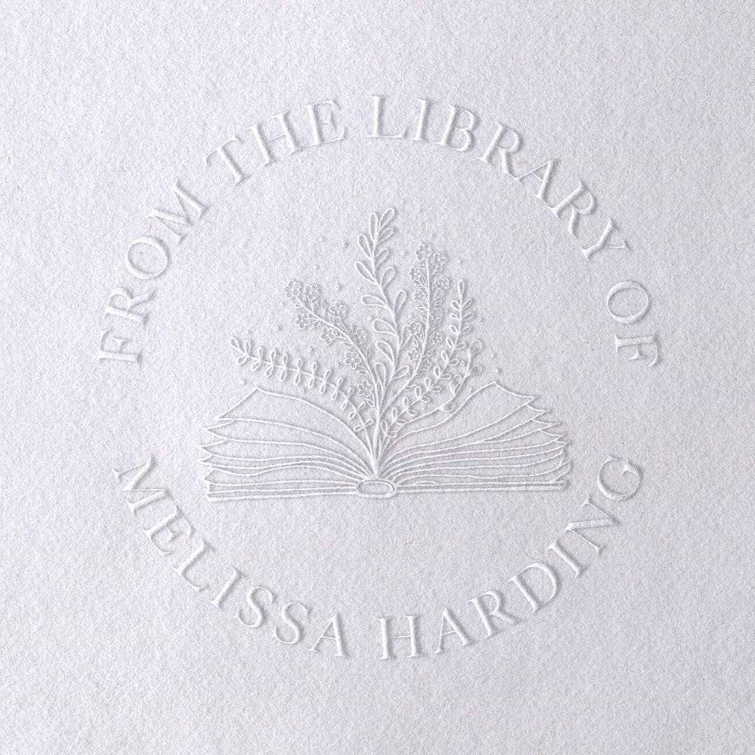 Book Embosser for Library Books, Teacher Library Embossing Tool ...