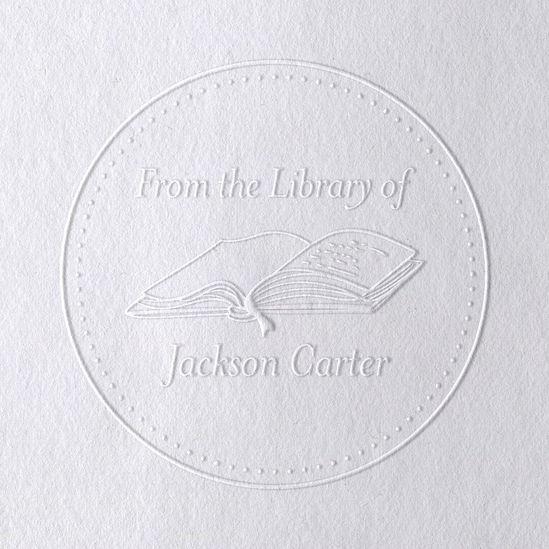 Personalized Book Embosser for Library Books, Teacher Library Embossing ...