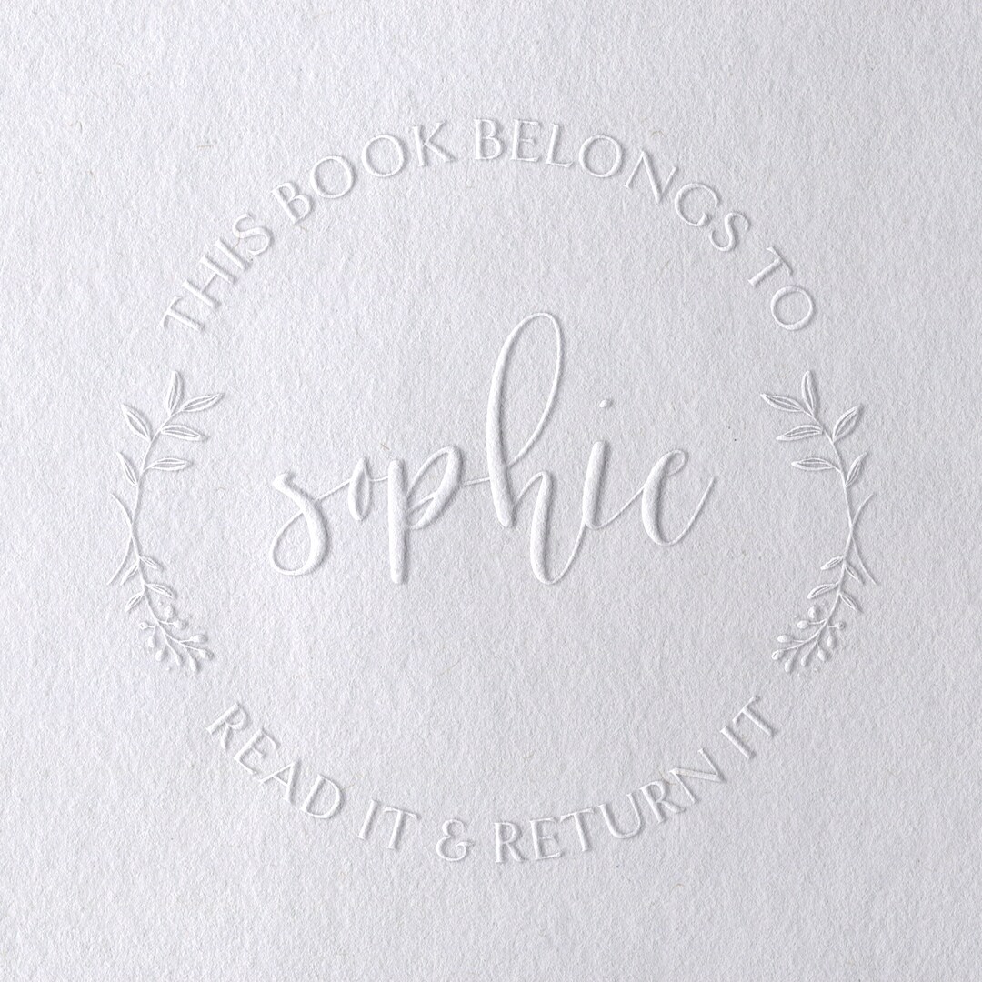 Personalized Book Embosser for Library Books, Teacher Library Embossing ...