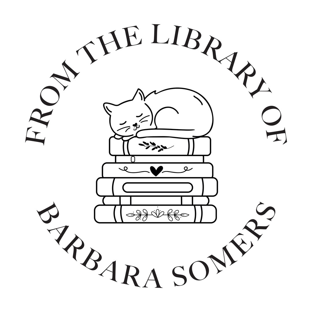 Personalized Cat Book Stamp or Embosser: Library Bookplate Stamp - Etsy