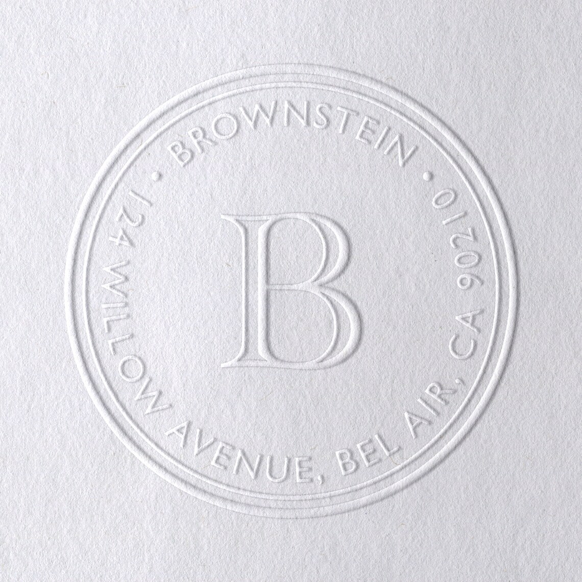 Personalized Monogram Return Address Stamp: Wooden or Self Inking - Etsy
